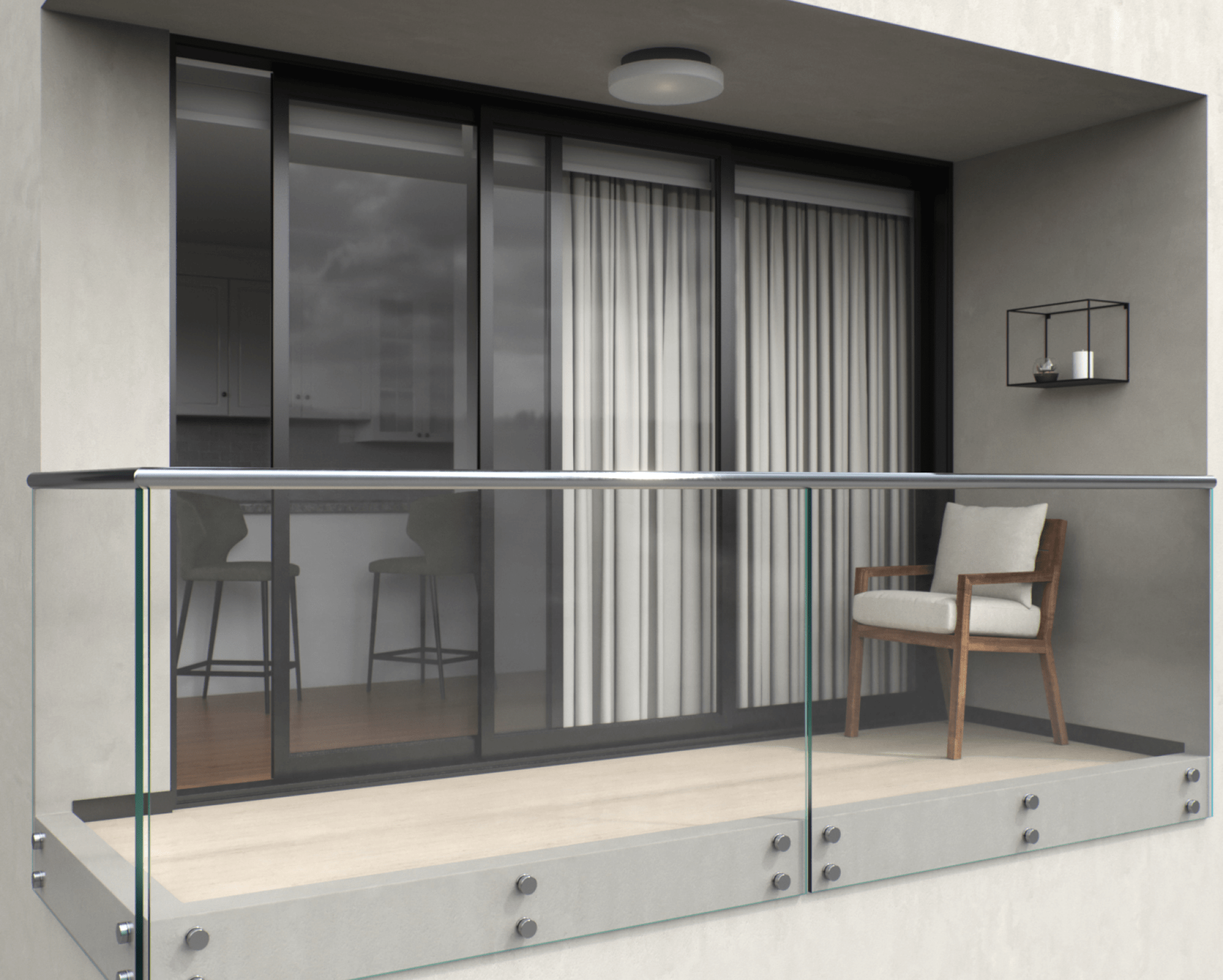 Glass Railing - Stiklita